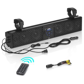 Sistema de áudio portátil Sound Storm Weatherproof 26" com Bluetooth ...