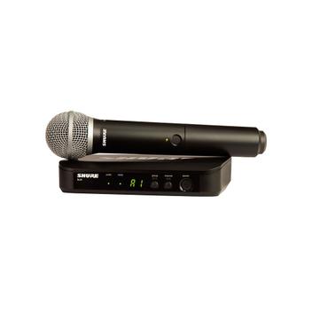 Sistema de Microfone Shure BLX24BR/PG58-M15 Sem Fio Com Microfone de ...