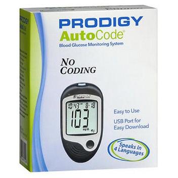 Sistema de monitoramento de glicose no sangue Prodigy Autocode Talking ...