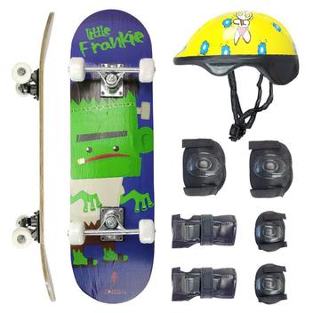 Skate Infantil Montado Com Kit Proteção Frankie Amarelo - Bel Fix ...