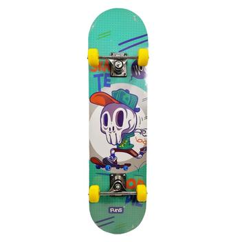 Skate Infantil Radical Funs Completo Montado Kit Proteção - Skate ...