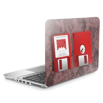 Skin Adesivo para Notebook 17" DOOM Oldschool Disquete b1 - Skin Zabom ...