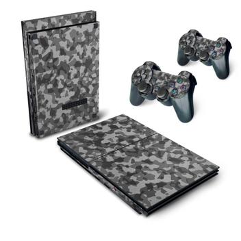 Skin Compatível PS2 Slim Adesivo - Camuflada Cinza - Pop Arte Skins ...