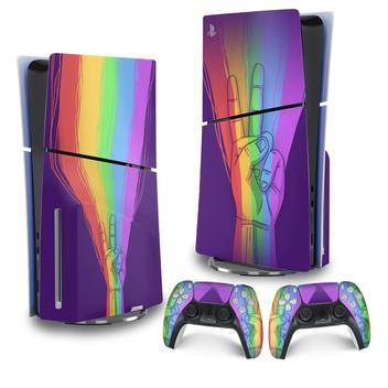Skin PS5 Slim Adesivo Vertical - Rainbow Colors Colorido - Pop Arte ...