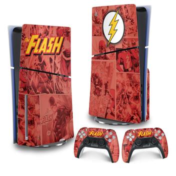 Skin PS5 Slim Adesivo Vertical - The Flash Comics - Pop Arte Skins ...