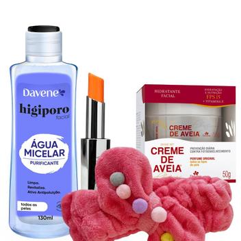 Skincare Diário Água Micelar + Balm + Creme Facial + Faixa Skincare ...