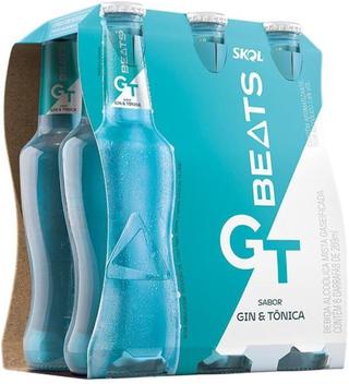 Skol Beats GT Long Neck 313ml - Pack 6 Unidades - Cerveja - Magazine Luiza
