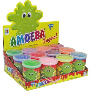 Slime Amoeba 110G Cores Sortidas Display com 12 - ASCA TOYS - Slime ...