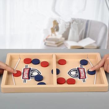 Slingshot Hockey de Mesa Jogo de Tabuleiro Pucket de Madeira Para ...