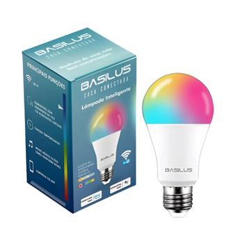 Smart Lâmpada Inteligente Led Rgb Wi-fi Comp. Alexa E Google - Basilus ...