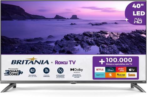 Smart Tv 40'' Britânia Btv40m9gr2cgb Roku Led Dolby Audio - BRITANIA - Smart Tv - Magazine Luiza