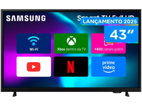 Smart TV 43" Samsung Full HD 43F6000F Tizen Hyper Real 2 HDMI - Smart ...