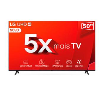 Smart TV 4K 50" LG Ultra HD 50UT8050 Processador a5 Ger7 AI Alexa ...