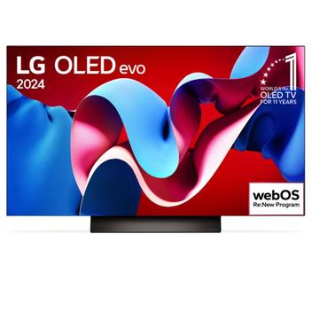 Smart TV 4K LG OLED Evo 55" Polegadas OLED55C4, Processador α9 Ger7, AI ...