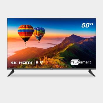 Smart TV 50 Polegadas 4K HDR Android 11 Design Slim Processador Quad ...