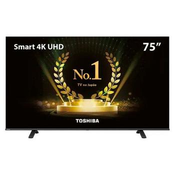 Smart TV 75 Polegadas 4K Toshiba 75C350L QLED TB009 - TV 4K Ultra HD ...