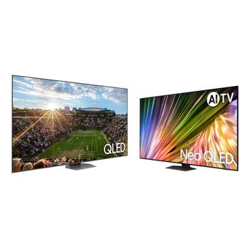 Smart TV 98 polegadas QLED Super Big 4K 98Q80C 2023 + AI TV 55" Neo ...