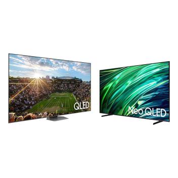 Smart TV 98 polegadas QLED Super Big 4K 98Q80C 2023 + AI TV 55" Neo ...