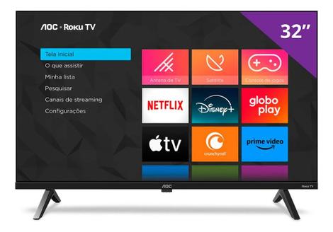 Smart TV AOC 32" LED ROKU HD Wi-Fi 32S5045 Bivolt - Smart Tv - Magazine ...