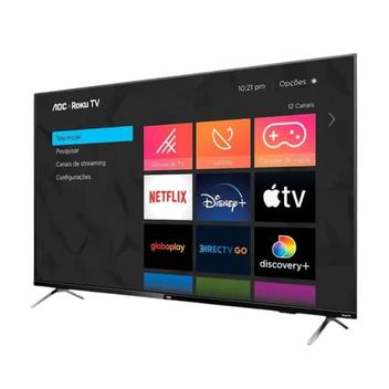 Smart TV AOC Roku LED 50 Polegadas 4K UHD Wi-Fi 50U6125/78G - TV 4K ...