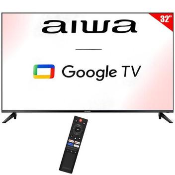 Smart TV LED 32" Aiwa AW32B4SM HD Google TV Wi-Fi/Bluetooth com ...