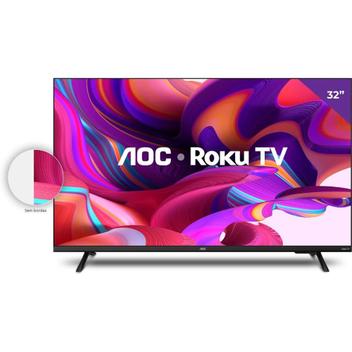 Smart tv led 32" aoc 32s5135 lcd hd roku wi-fi 2 usb 3 hdmi - Smart TV ...