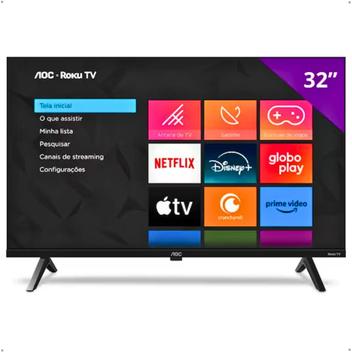 Smart TV Led 32" Hd WI-FI Roku HDMI USB AOC - Smart TV - Magazine ...