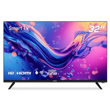 Smart TV LED 32" HQ HD 3 HDMI 2 USB WI-FI Android 11 Design Slim ...