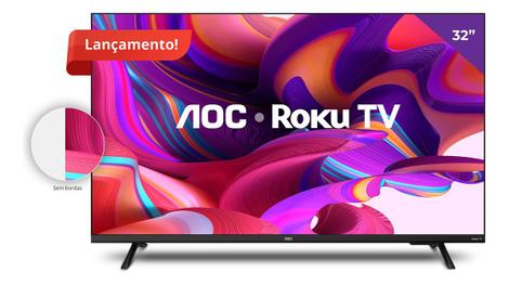 Smart Tv LED Hd 32 Polegadas AOC Sistema Roku TV Wi-Fi HDMI - Tv Led ...