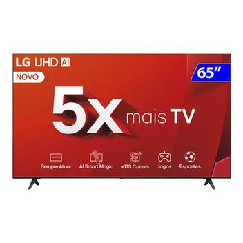Smart TV LG UHD 65 Polegadas 4K Wi-fi WebOS Alexa 65UT8050PSA - TV 4K Ultra HD - Magazine Luiza