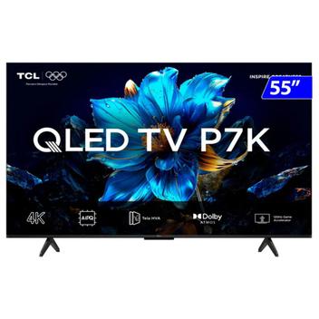 Smart TV TCL QLED 55 Polegadas 4K Comando de Voz 55P7K - TV 4K Ultra HD ...