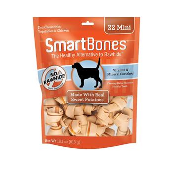 SmartBones Mini - 32 Unidades de Ossos para Cães com Batata Doce ...