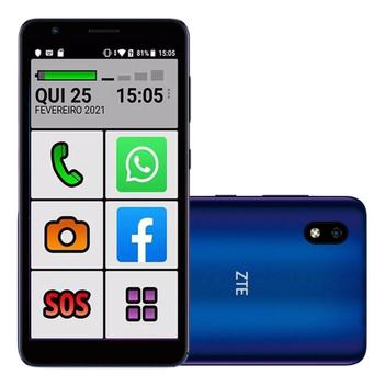 Smartphone Celular Telefone Zte A3 32GB Dual Sim 4G Prático Idoso SOS ...