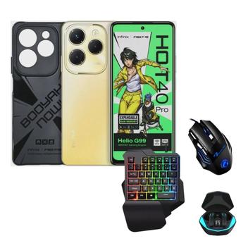 Smartphone Infinix Hot 40 Pro Dourado 256gb 8gb Free Fire Edition + Kit ...