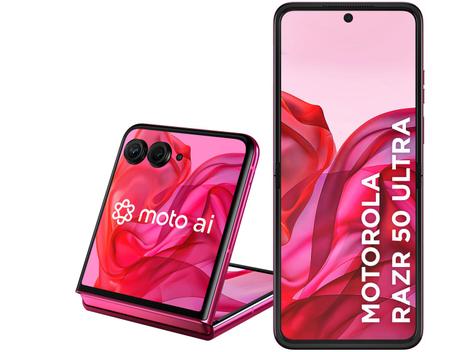 Smartphone Motorola Razr 50 Ultra 512GB Pink 5G 24GB RAM 6,9" Câm ...