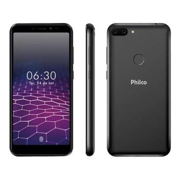 Smartphone Philco PCS01 64GB Preto 4G Octa-Core - 4GB RAM Tela 5,45” Câm. Dupla + Selfie 5MP ...