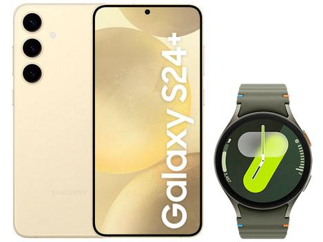 Smartphone Samsung Galaxy S24+ 512GB Creme - 5G + Smartwatch Watch7 ...