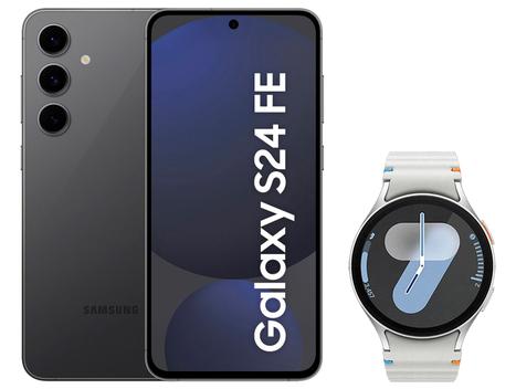 Smartphone Samsung Galaxy S24 FE 256GB Grafite - 5G + Smartwatch Watch7 ...