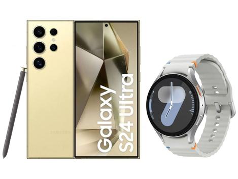 Smartphone Samsung Galaxy S24 Ultra 512GB - Creme 5G + Smartwatch ...