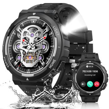 Smartwatch Foxhawk Militar - 3ATM à Prova D'Água com Lanterna LED ...