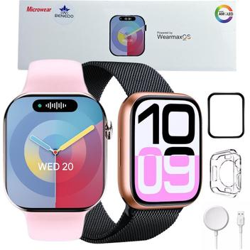 Smartwatch Smart W99+ Plus 45mm Amoled Nfc C/ 2 Pulseiras - 01Smart ...