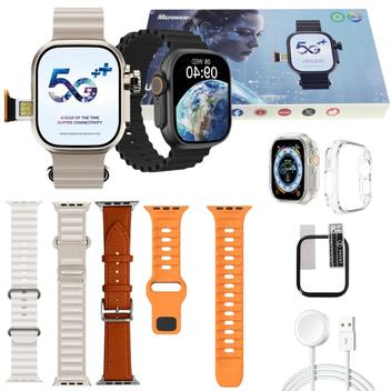 Smartwatch Ultra 3 Ai Chip 5g Câmera Wifi 16gb Kit 4 Pulseiras Relogio ...