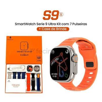 Smartwatch Ultra 9 Inclui 7 Pulseiras Intercambiáveis para ...