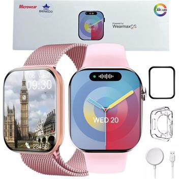 Smartwatch W99 Pro 45mm Amoled NFC GPS Masculino Feminino Pulseira ...