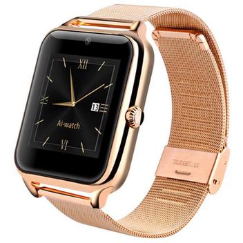 Smartwatch Z60 com Bluetooth, SIM e Micro SD - Dourado - Smartwatch e ...