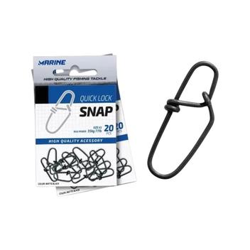 Snap Quick Lock N2 25kg 55lb - Cartela com 20 Peças Marine para Pesca ...