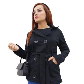 Sobretudo Casaco Feminino com Botões - Gringas Model - Sobretudo ...