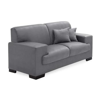 Sofá 2 Lugares Manuela Suede Cinza Império Estofados - Sofás - Magazine ...