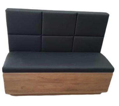 Sofá Canto Alemão Preto Com Baú Reto 1.20m Base MDF - O REI DAS ...