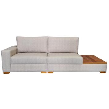 Sofá Com Mesa Acoplada Costa Rica Acquablock Linhão Bege 250cm - 4R ...